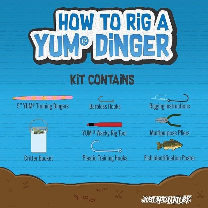 Just Add Nature Fishing Adventure in a Bucket Fishing Kit Teach Kids ...