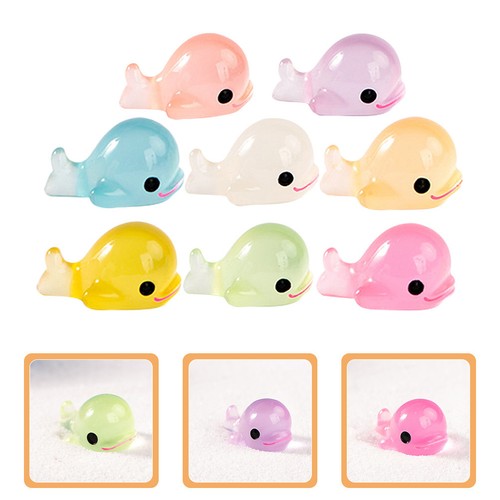 24Pcs Mini Dolphin Models Resin Miniature Dolphins Garden Mini Animal ...