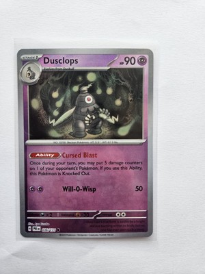 Dusclops 036/131 Holo Poke Ball Pattern Pokemon Prismatic Evolutions ...