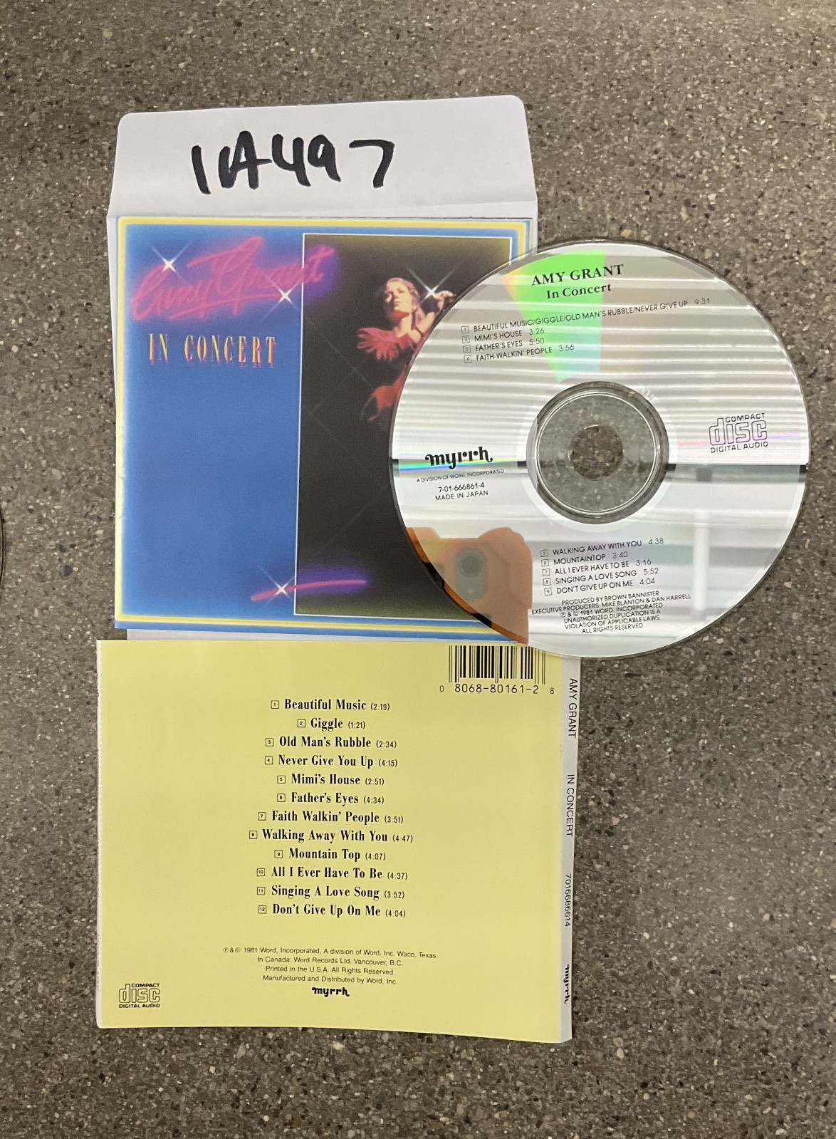 In Concert by Amy Grant (CD, Word Distribution) for sale online | eBay UK