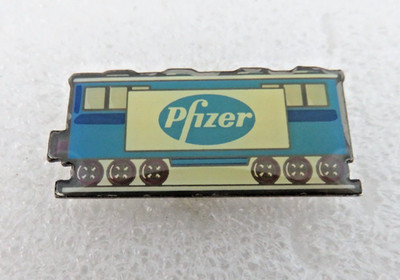 Vintage Pfizer Corporation Enamel Box Car Hat Lapel Pin Badge | eBay