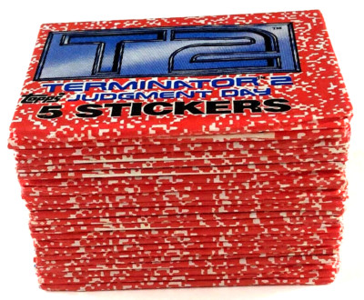 1991 Topps T2 Terminator 2 Judgment Day Trading Sticker Cards 46 Packs ...