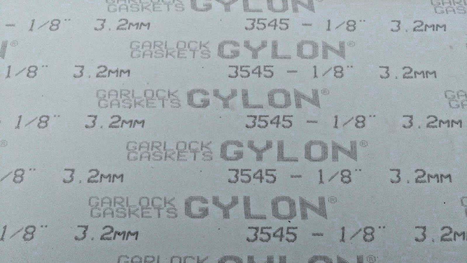 NEW!! Garlock Gylon Style 3545 - 1/8" 42" Dia. Microcellular PTFE ...