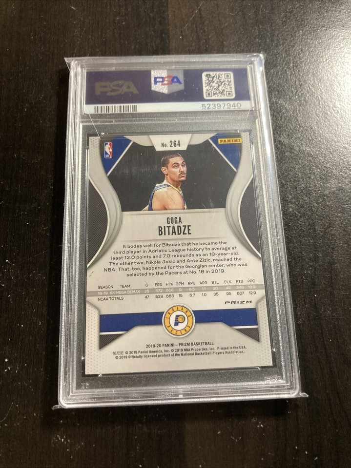 Goga Bitadze #264 ROOKIE CARD PANINI NBA PSA 9 GRADED MINT 2019 T18-54 ...