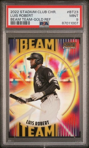 2022 Topps Stadium Club Chrome Luis Robert Beam Team GOLD REFRACTOR /50 ...