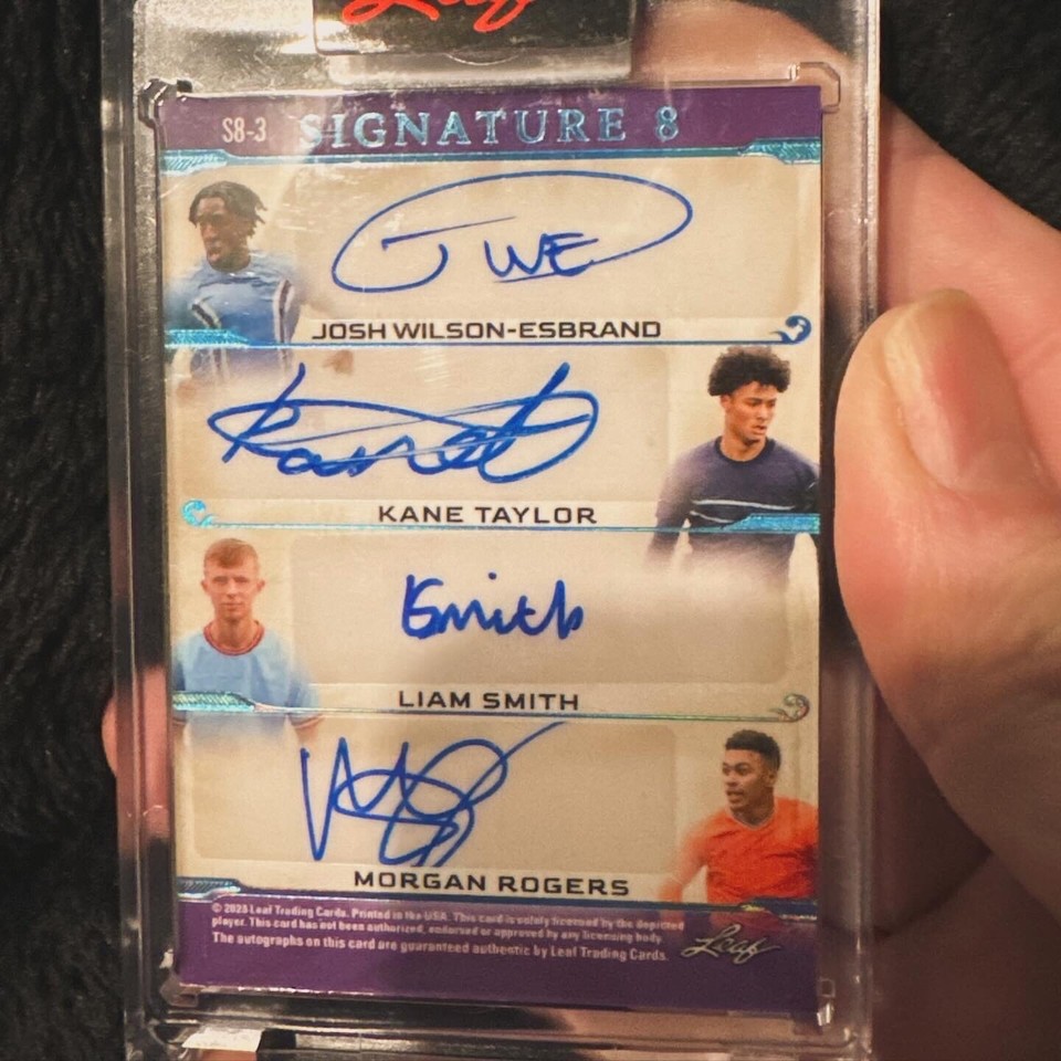 2023 Leaf Superlative Liam Smith Josh Adam Sodje Kane Taylor 8 Auto Card #'d 1/6 | eBay