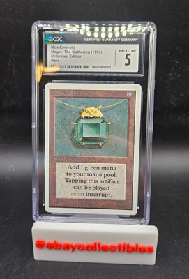 Mox Emerald MTG Unlimited Edition CGC 5.0 EXCELLENT | eBay