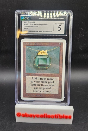 Mox Emerald MTG Unlimited Edition CGC 5.0 EXCELLENT | eBay