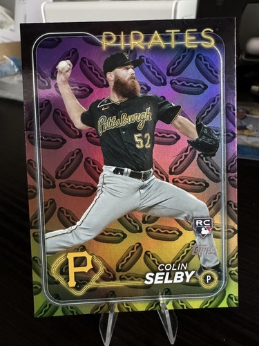 Colin Selby 2024 TOPPS SERIES 2 Hotdog HOLIDAY ROOKIE FOIL #668 PIRATES ...