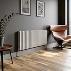 Radiator Horizontal Double Panel Oval Column Designer Central Heating ...