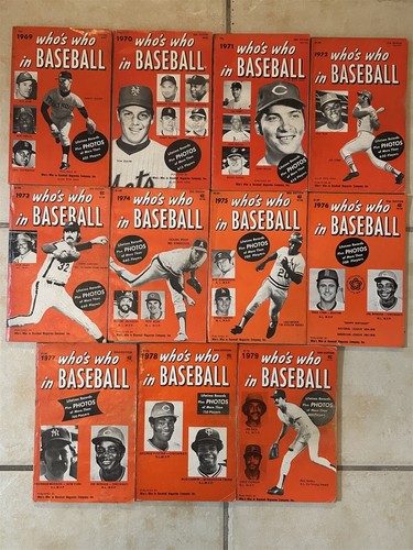 1969-1979 Whos Who Set lot 11 Consecutive SEAVER Bench RYAN Brock ...