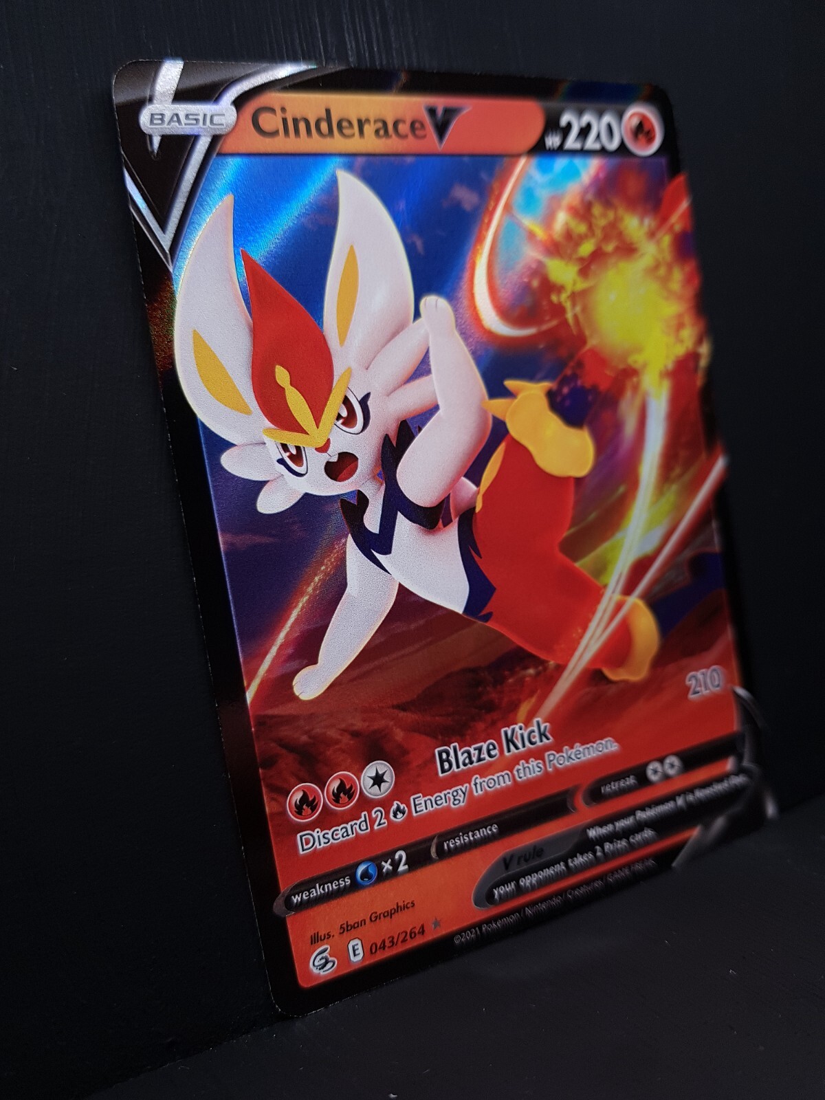 Cinderace V 043/264 Fusion Strike Pokémon Pokemon Card English Near ...