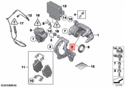 Genuine BMW X3 X4 M F25 F26 X3 18d 18i 20dX 20i 20iX BRAKE CARRIE ...