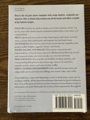 Julia Child: The Way to Cook 2 DVDs 6 Part Series w/Instructional ...