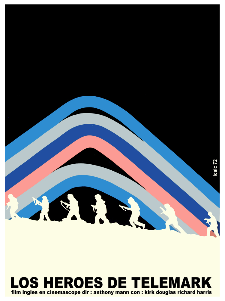 Telemark Heros vintage Movie POSTER.Graphic Design.Wall Art Decoration ...