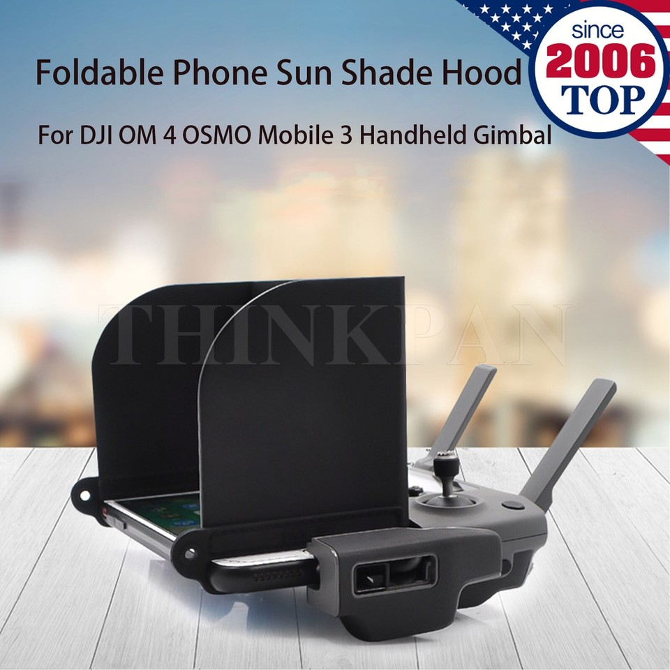 Foldable Phone Sun Shade Hood for DJI OM 4 OSMO Mobile 3 Handheld ...