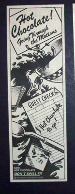 Hot Chocolate Going Through The Motions 1979 Small Poster Type Advert ...