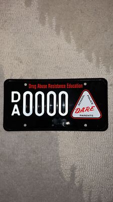Pennsylvania Drug Abuse Resistance Education License Plate DA 0000 PA ...