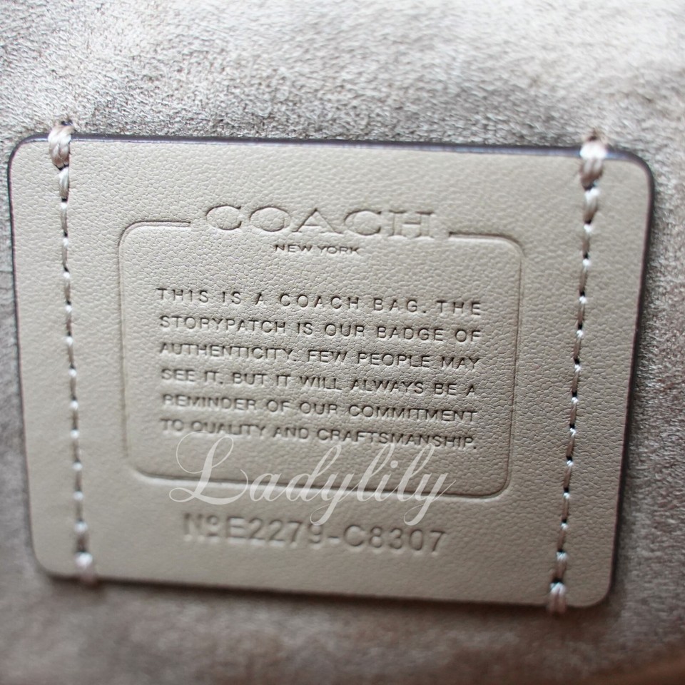 NWT Coach C8307 Lonnie Crossbody In Signature Jacquard And Pebble ...