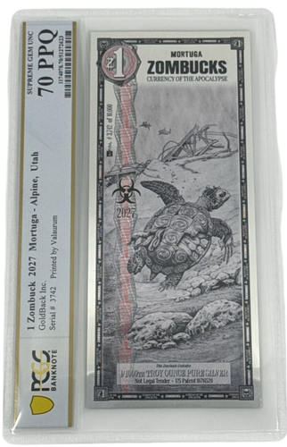 2027 Mortuga Zombuck Silver Note PCGS 70 | eBay