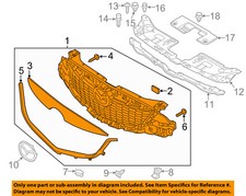 Mazda OEM 13-15 Cx-5 Front Bumper Grille Grill-grille Assembly Seal ...