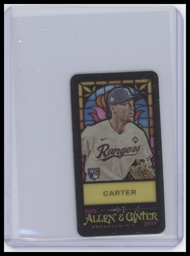 2024 Topps Allen & Ginter Evan Carter Stained Glass Rip Mini SP | eBay