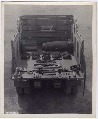 WW2 Army Truck Equipment Display for Inspection 8x10 Original Photo | eBay