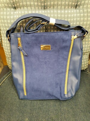 NWOT Carla Faustini Women's Blue Shoulder Bag Purse FREE U.S. SHIPPING ...