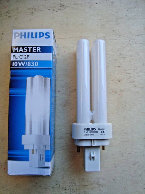 PHILLIPS PL-C 2P 26W/840 2pin G24q-3 Base Compact Fluro Bulb 1800Lm (5 ...