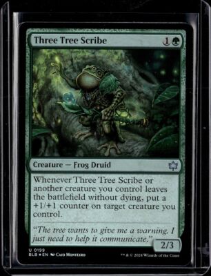 Three Tree Scribe - 199 - Foil - BLB - NM - MTG Magic the Gathering | eBay