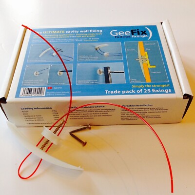 GeeFix - Heavy Duty Plasterboard Fixing (Trade Pack- 25 Fixings) | eBay UK