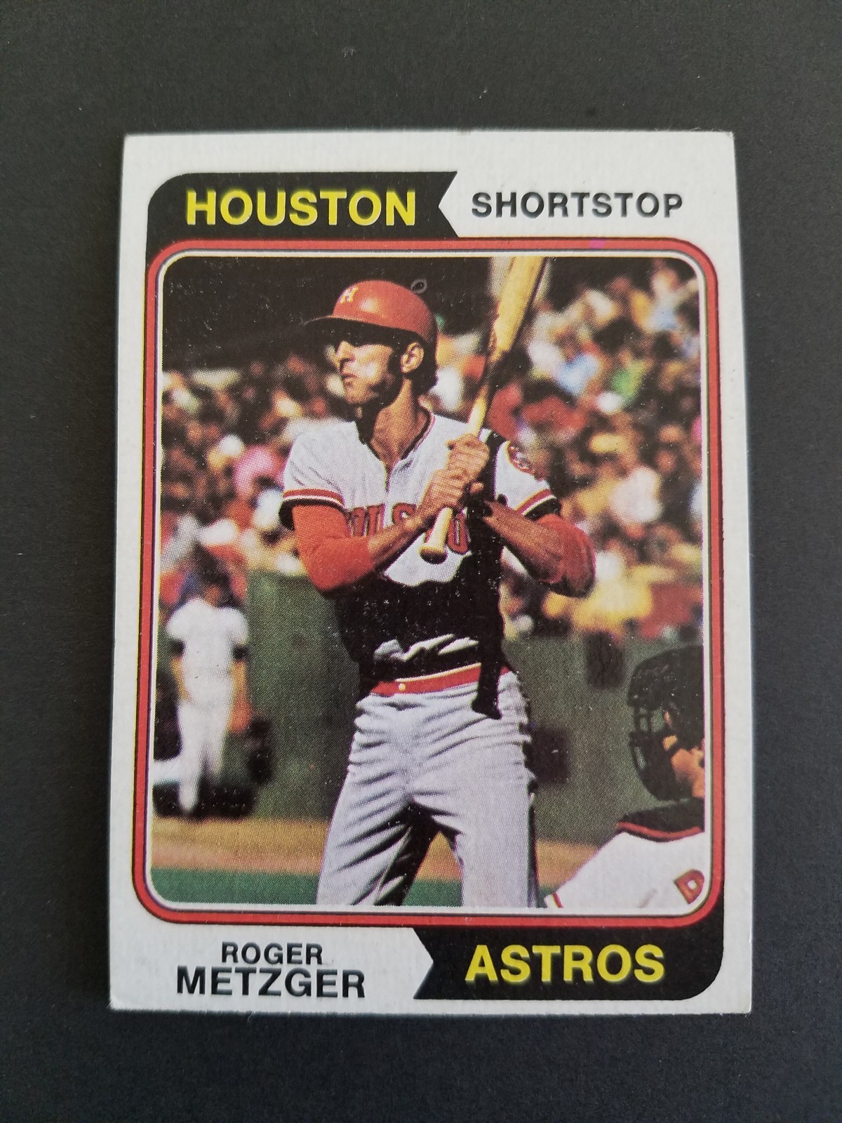 1974 TOPPS BASEBALL #224 ROGER METZGER HOUSTON ASTROS EXCELLENT COND ...