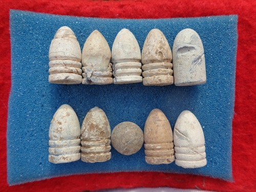 10 Different Various Confederate & Union Civil War Bullets X | eBay