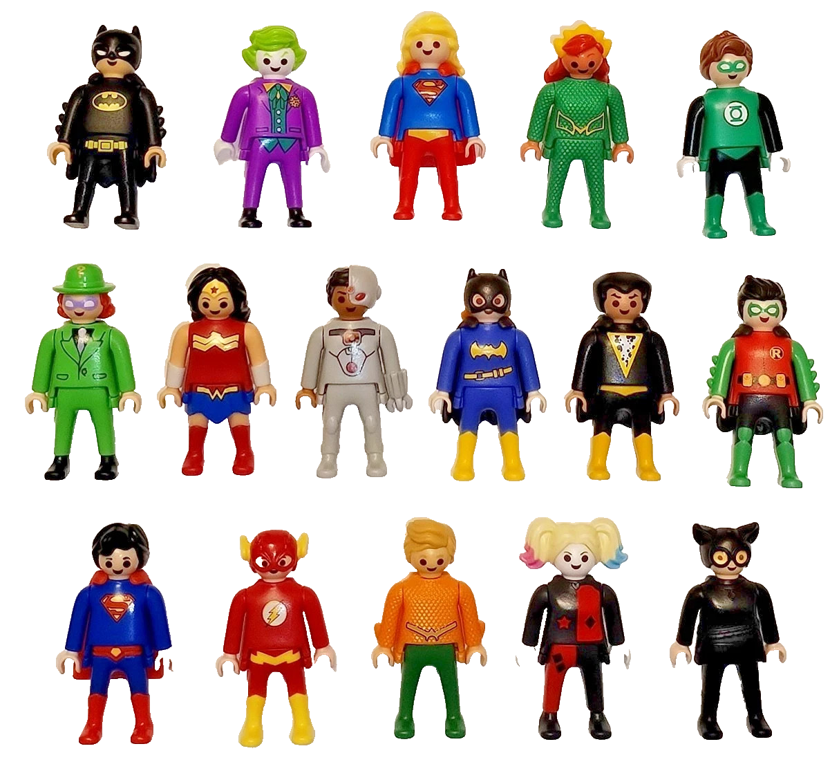 Kinder Complete Series DC Playmobil (VC291 - VC306) + 16 Cards Italy ...