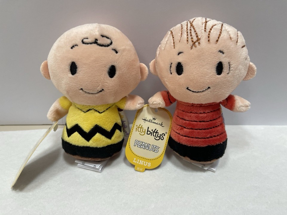 Hallmark Itty Bittys Plush Peanuts: Charlie Brown & Linus Plush | eBay