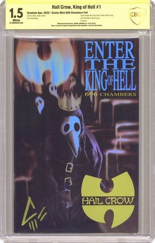 Hail Crow King of Hell 1COMICMINT.FOIL CBCS 1.5 Witnessed Sig Javan ...