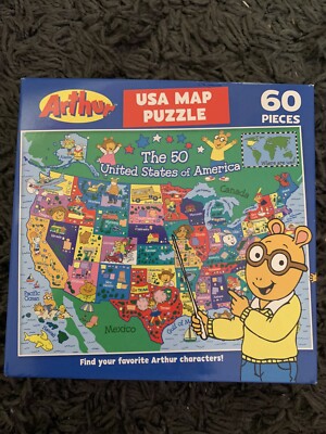 Arthur USA Map Puzzle 60 Pieces | eBay