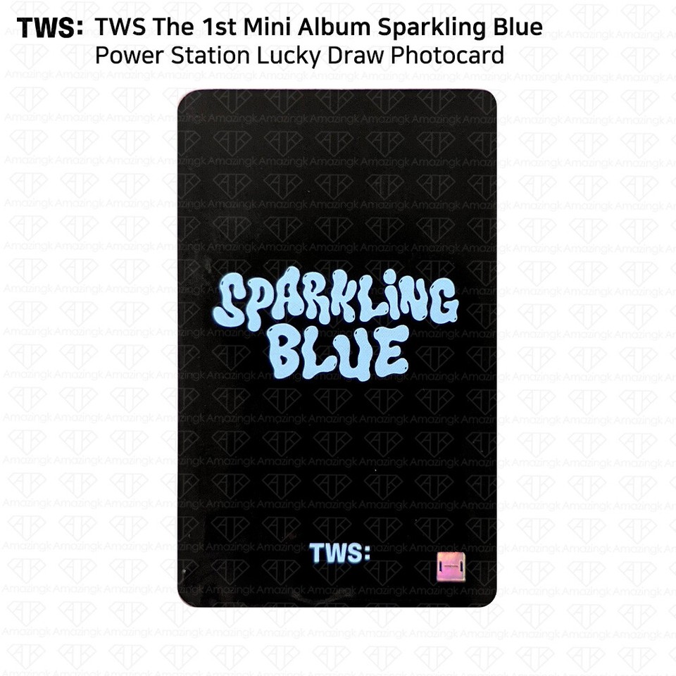 TWS The 1st Mini Album Sparkling Blue Power Station Luckydraw Photocard ...