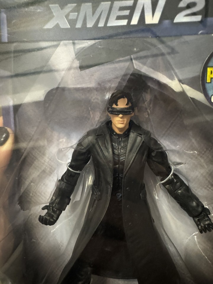 X Men 2 Cyclops (Rare Trench Coat) W/ Light Up Optic Blast & Clear ...