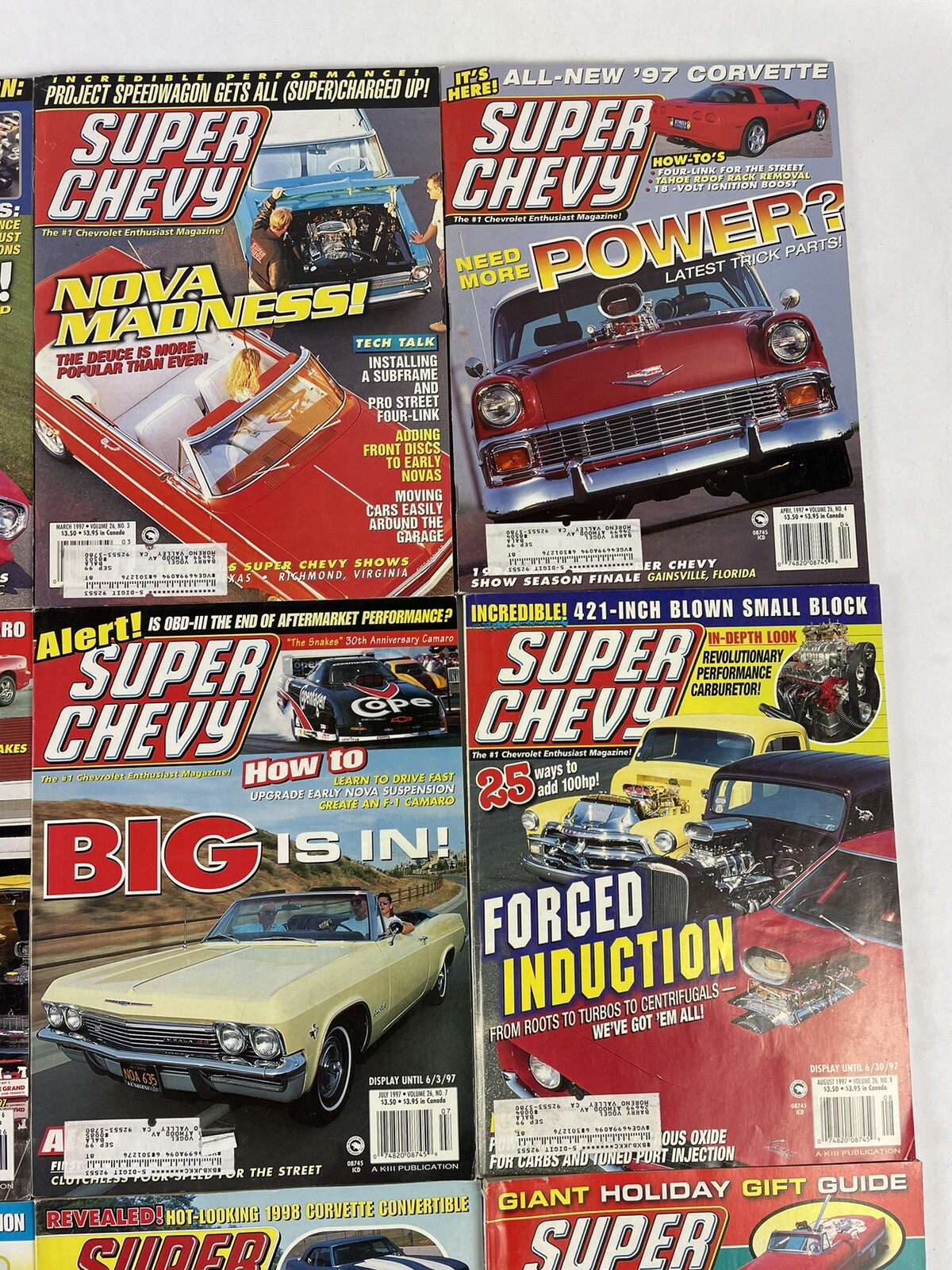 Lot of 12: SUPER CHEVY MAGAZINES Complete Full Set 12 issues Jan to Dec ...