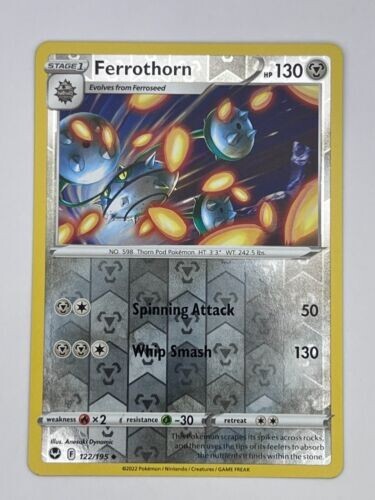Ferrothorn Reverse Holo Pokemon TCG Card 122/195 | eBay