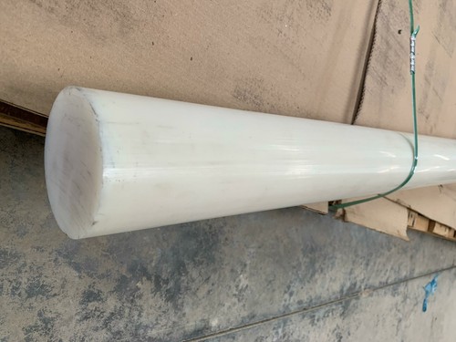 MCAM 3.6" Round Rod Bar Nylatron MC 907 PA6 Type 6 Nylon Natural Food ...