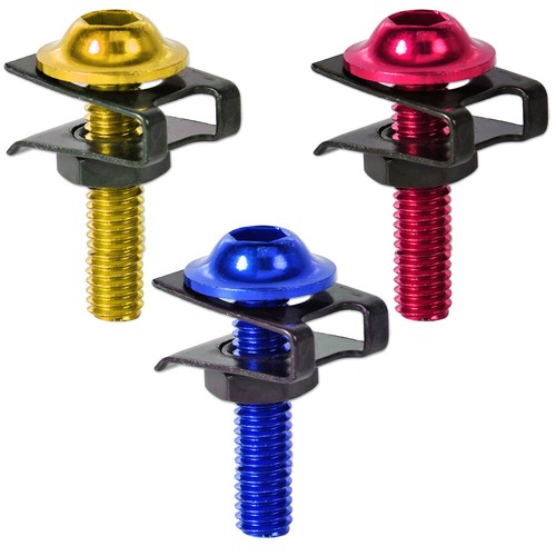 10x CNC Motorcycle 6mm M6 Body Fairing Bolts Fastener Clips Screw ...