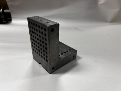 MACHINIST UrOkCb LATHE MILL Right Angle Set Up Plate Fixture Threaded ...