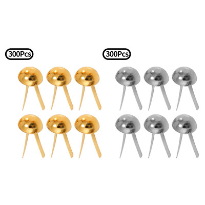 300Pcs Heads Spike Belts Feet Nail 8mm Rivets Brads Rust-proof ...