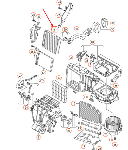 NEW AUDI A3 8P HEAT EXCHANGER LHD 1K0819031E OEM | eBay