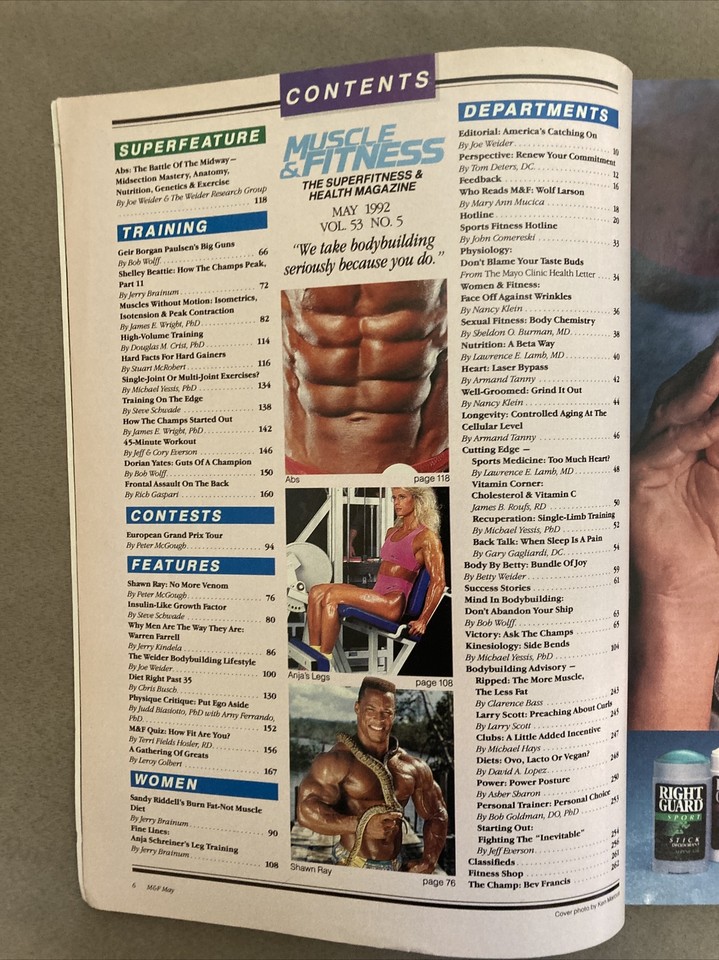 Muscle & Fitness Bodybuilding Magazine / Joe Bucci / 05-92 | eBay