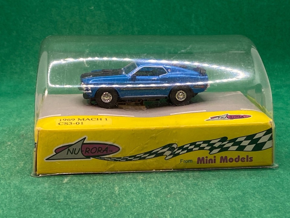 ORIGINAL NU-RORA MINI MODELS '69 MACH 1, BLUE, SUPER COOL, RRR NEW ...