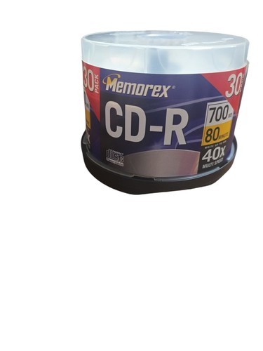 MEMOREX CD-R 30 PK pack Spindle 40X 700MB 80 Minute Blank CDs New | eBay
