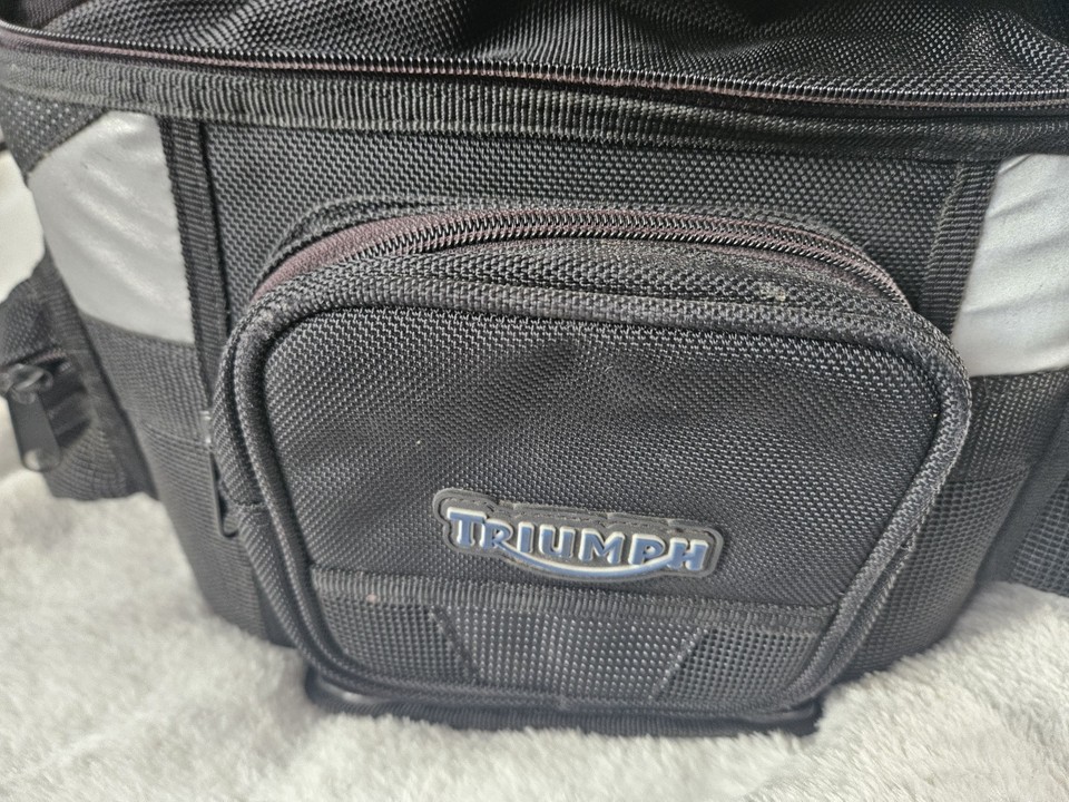 Triumph OEM Magnetic Tank Tail Bag A9510059 w/Rain Cover Bonneville ...